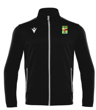 Veste imperméable elbrus noire avec logo brodé